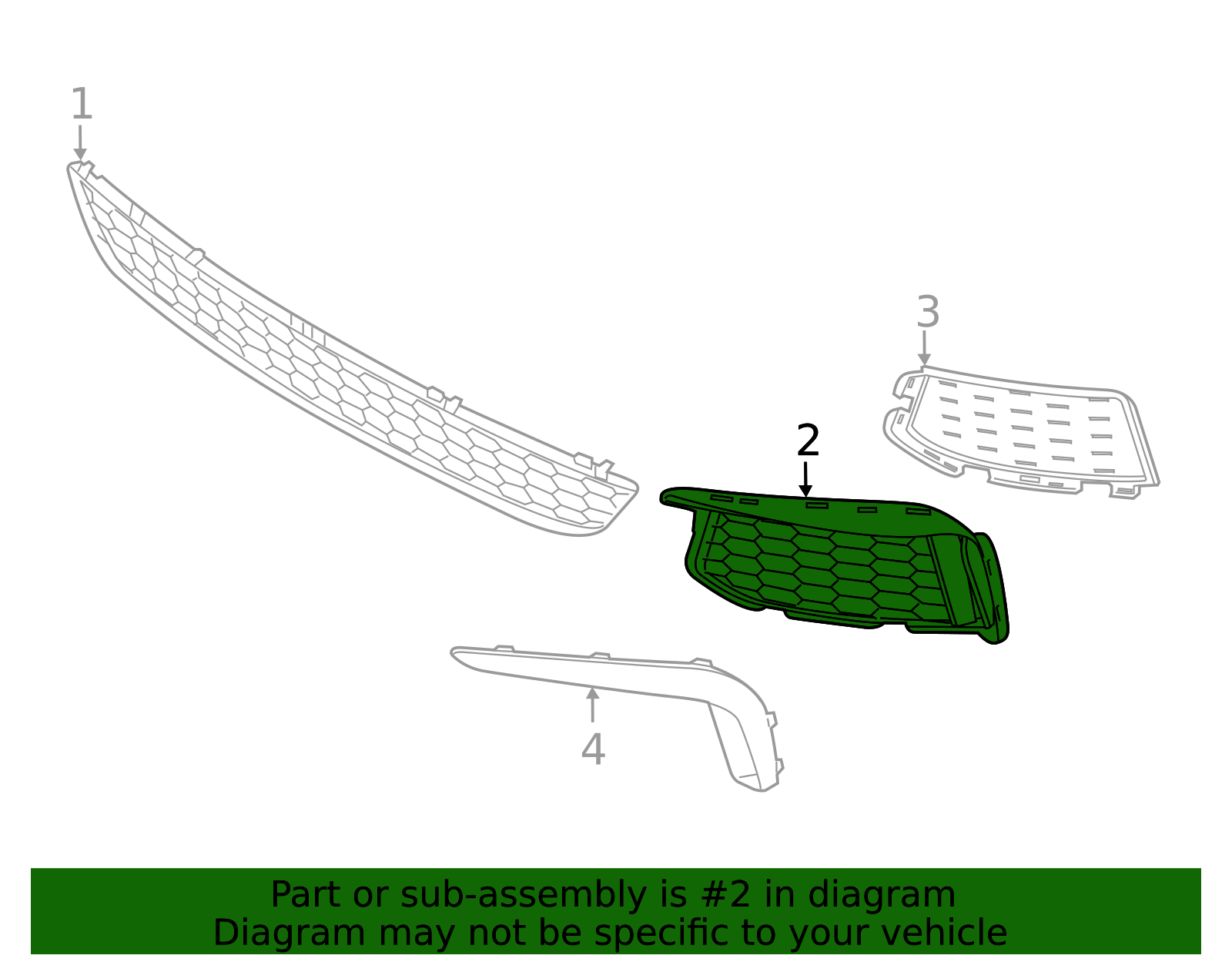 51118098683 - 2021-2023 BMW Outer Grille (51-11-8-098-683) | BMW of ...