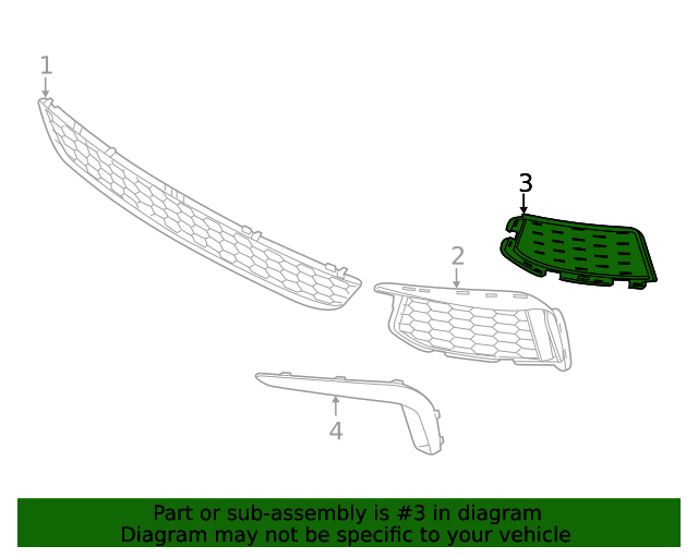 51-11-8-098-666 - Grille Molding 2021-2022 BMW | AutoNationParts.com