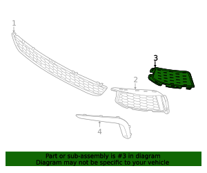 51-11-8-098-666 - Cover, grill, right 2021-2023 BMW | AutoNation Parts