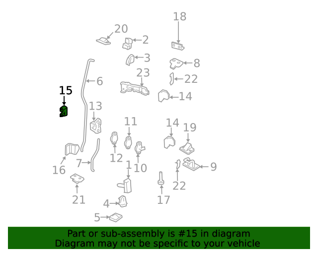 1996-2024 GM Rear Upper Door Hinge Kit with Hinges, Backing Plates, Pin ...