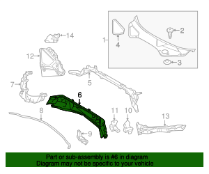 2012-2016 Porsche Panamera Plenum Panel 970-572-411-01 | OEM Parts Online