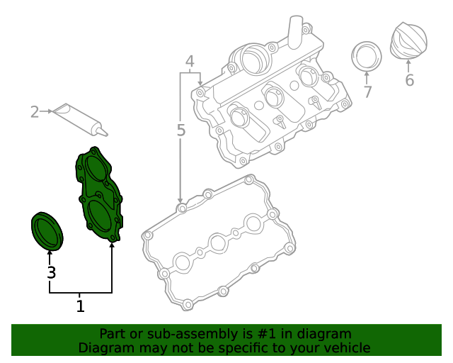 2017-2019 Audi Engine Oil Filter Housing 06E-103-171-DE | Audi USA Parts