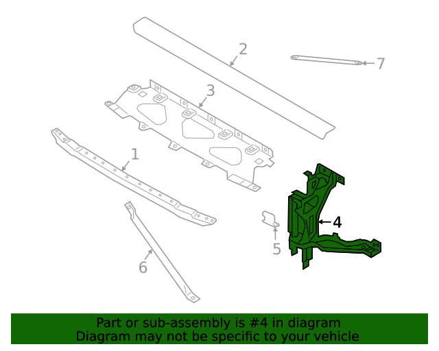 51-64-7-421-709 - Mount Panel - 2019-2023 BMW | BMWPartsHub