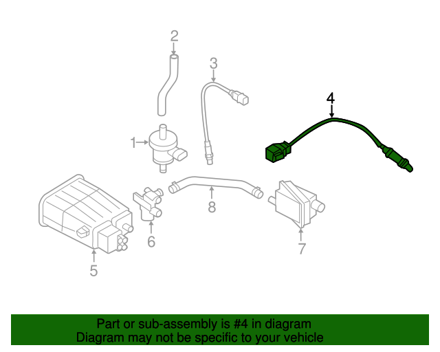 39210-23950 - Oxygen Sensor 2010-2011 Kia Soul | Kia.Parts Store