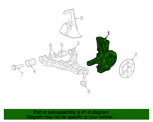 906-330-43-20 - Wheel Bearing And Hub Assembly 2010-2018 Mercedes-Benz ...