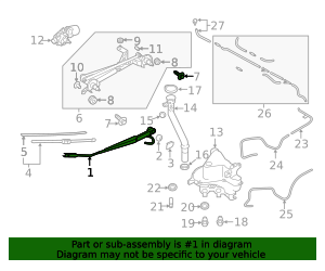 2019-2021 Subaru Forester Wiper Arm 86532SJ100 | Subaru Parts Deals