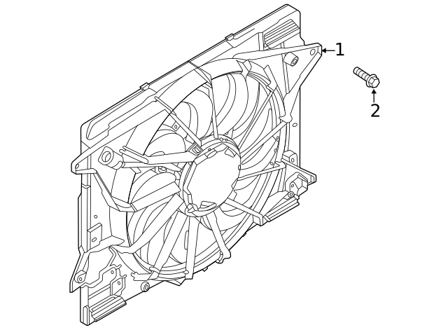 2020-2024 Ford Engine Cooling Fan Assembly LX6Z-8C607-A | OEM Parts Online