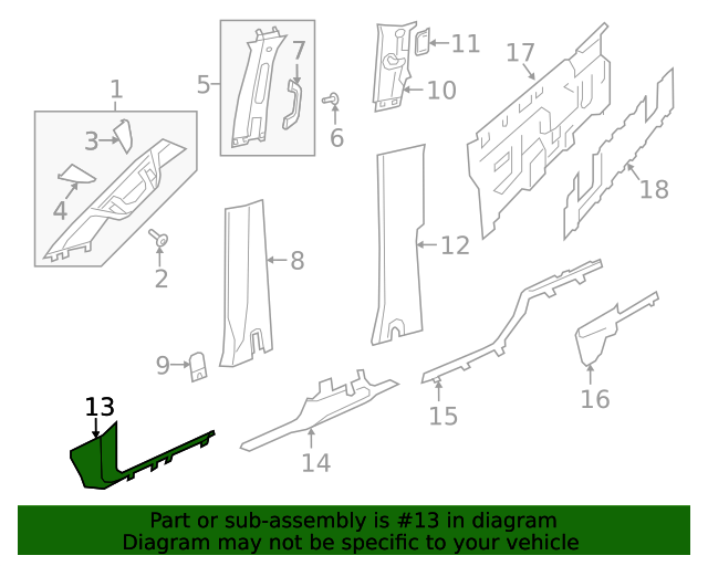 2019-2022 Ram 1500 Cowl Trim - Passenger Side (RH) 6BM76TX7AC ...