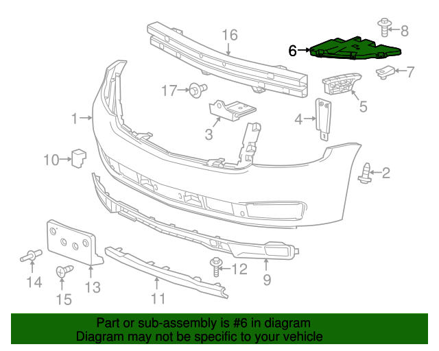 23258842 - Driver Side Front Bumper Outer Filler 2015-2020 Chevrolet ...