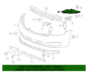 2015-2020 Chevrolet Driver Side Front Bumper Outer Filler 23258842 GM ...