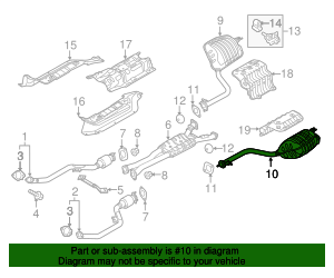 28710-B1300 - Exhaust Muffler 2015-2020 Hyundai | AutoNation Parts