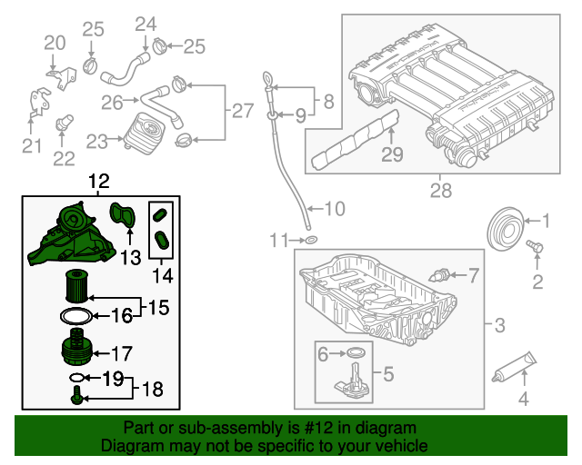 Genuine Porsche 958-107-010-20 |Oil Filter Housing | FREE Shipping on ...
