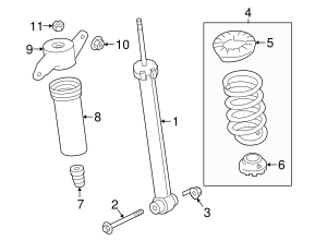 T4A11922 - Shock Mount 2017-2024 Jaguar | AutoNationParts.com