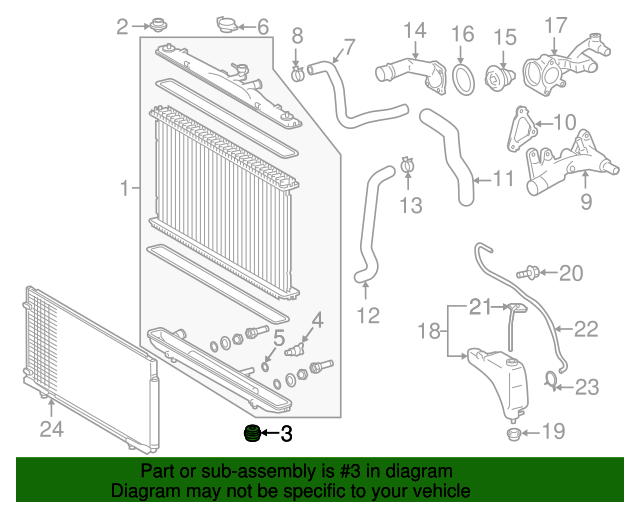 16535-0A090 - Radiator Insulator (Lower) - 2004-2020 Toyota | OEM ...