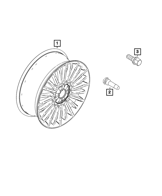 2024 Fiat 500E Aluminum Wheel 68671666AA | Mopar eStore