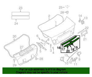 51137170965 - 2000-2006 BMW Handle (51-13-7-170-965) | BMW of South ...