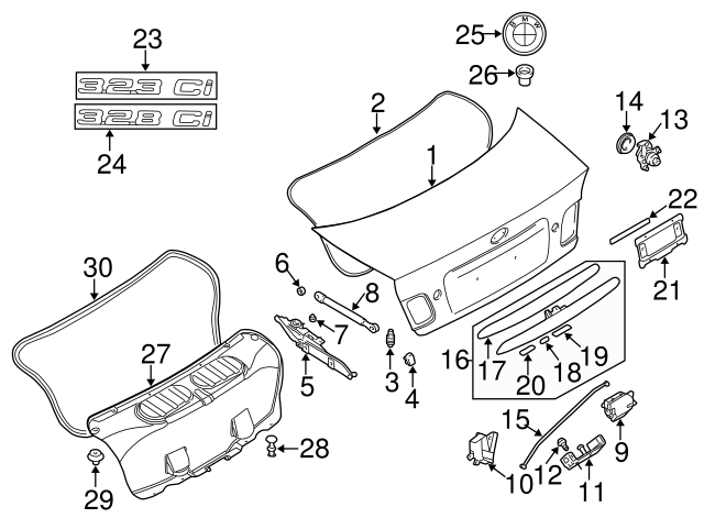 51137170965 - 2000-2006 BMW Handle (51-13-7-170-965) | BMW of South ...