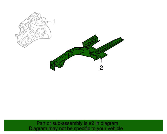 64601-1D100 - Rail Assembly 2007-2010 Kia Rondo | Kia.Parts Store