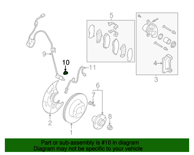 1992-2006 Subaru ABS Sensor Spacer 26755AA000 | Subaru Parts For You