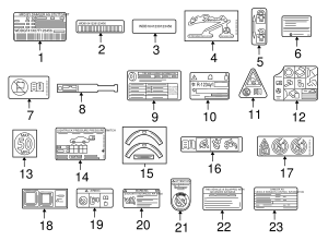 242-584-06-00 - Tire Info Label 2015-2017 Mercedes-Benz | Mercedes-Benz ...