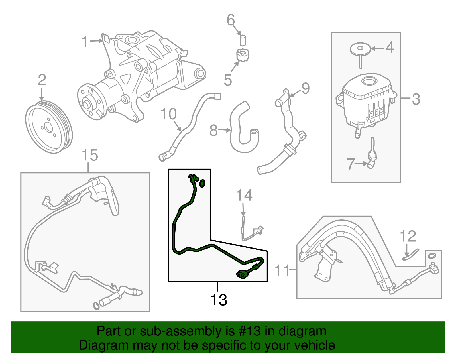 Genuine BMW 32-41-6-793-762 | Power Steering Pressure Hose | FREE ...