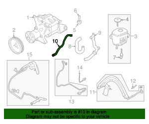 Genuine BMW 32-41-6-776-432 | Power Steering Return Hose | FREE ...