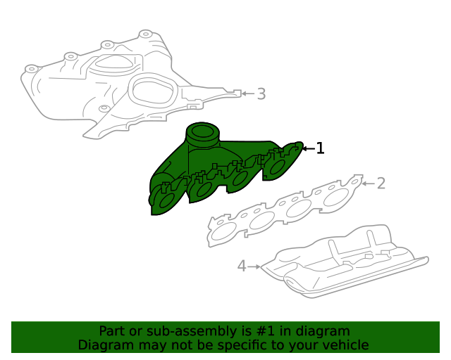 177-140-97-00 - Exhaust Manifold 2017-2022 Mercedes-Benz ...