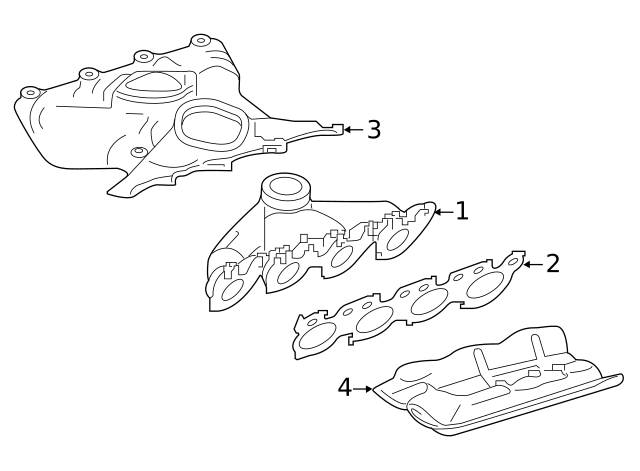 2015-2023 Mercedes-Benz Exhaust Manifold Gasket 177-142-00-80 ...
