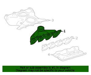 177-140-97-00 - Exhaust Manifold 2017-2022 Mercedes-Benz ...