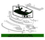 2013-2016 Buick Encore Underbody Front Air Deflector 94550786 | GM ...
