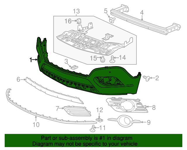 Front Lower Bumper Cover 42428274 | QuirkParts