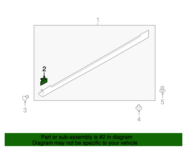 909130212 - Rocker Molding Clip 2012-2023 Subaru | Subaru Direct Wholesale
