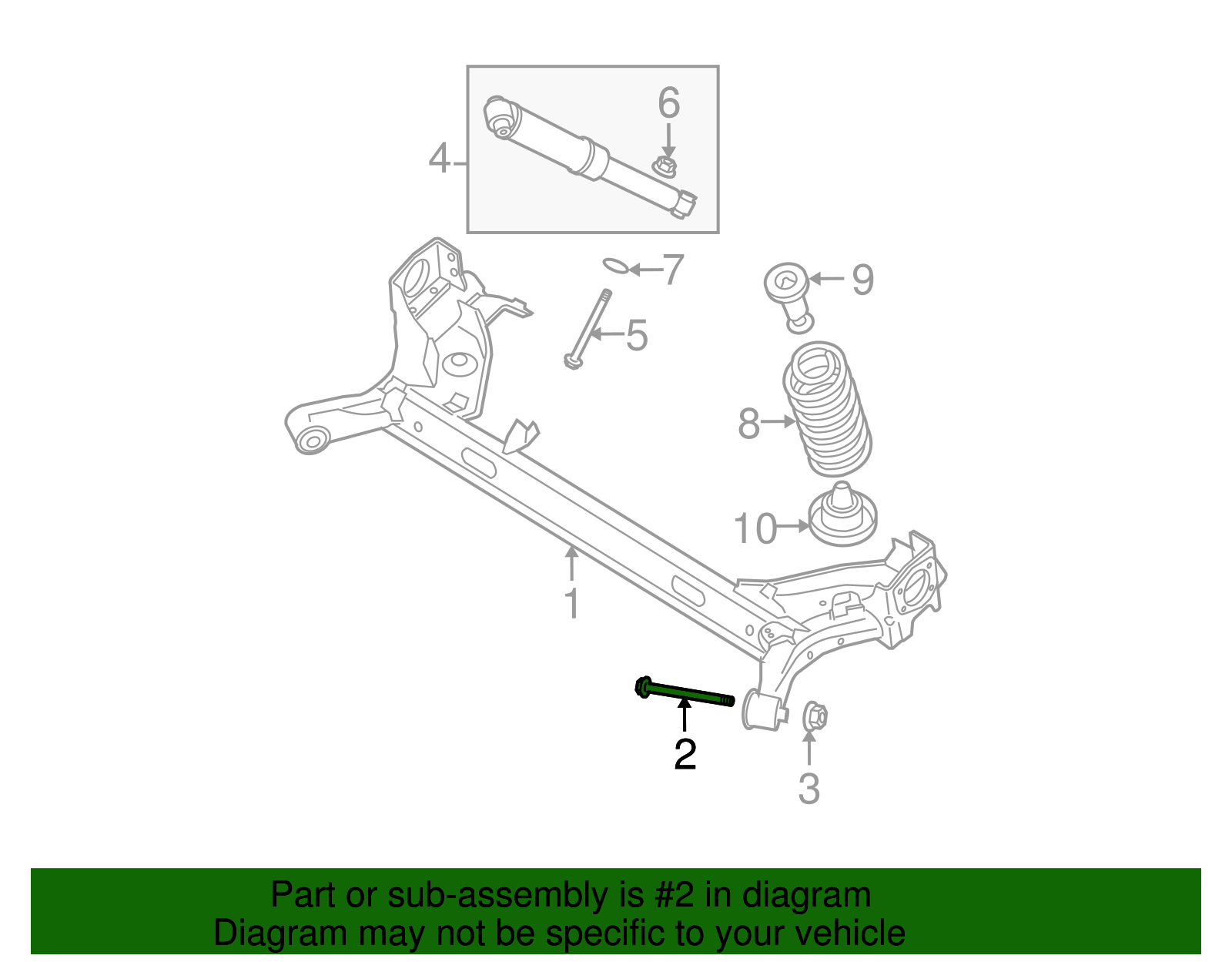 2007-2012 Nissan Sentra Axle Beam Bolt 55222-EN00A | Sullivan Brothers ...