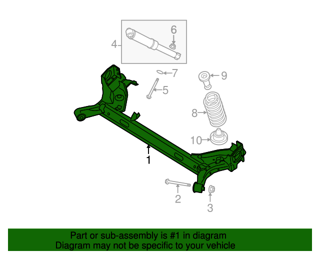 2007-2012 Nissan Sentra Axle Assembly 55501-ET000 | TascaParts.com