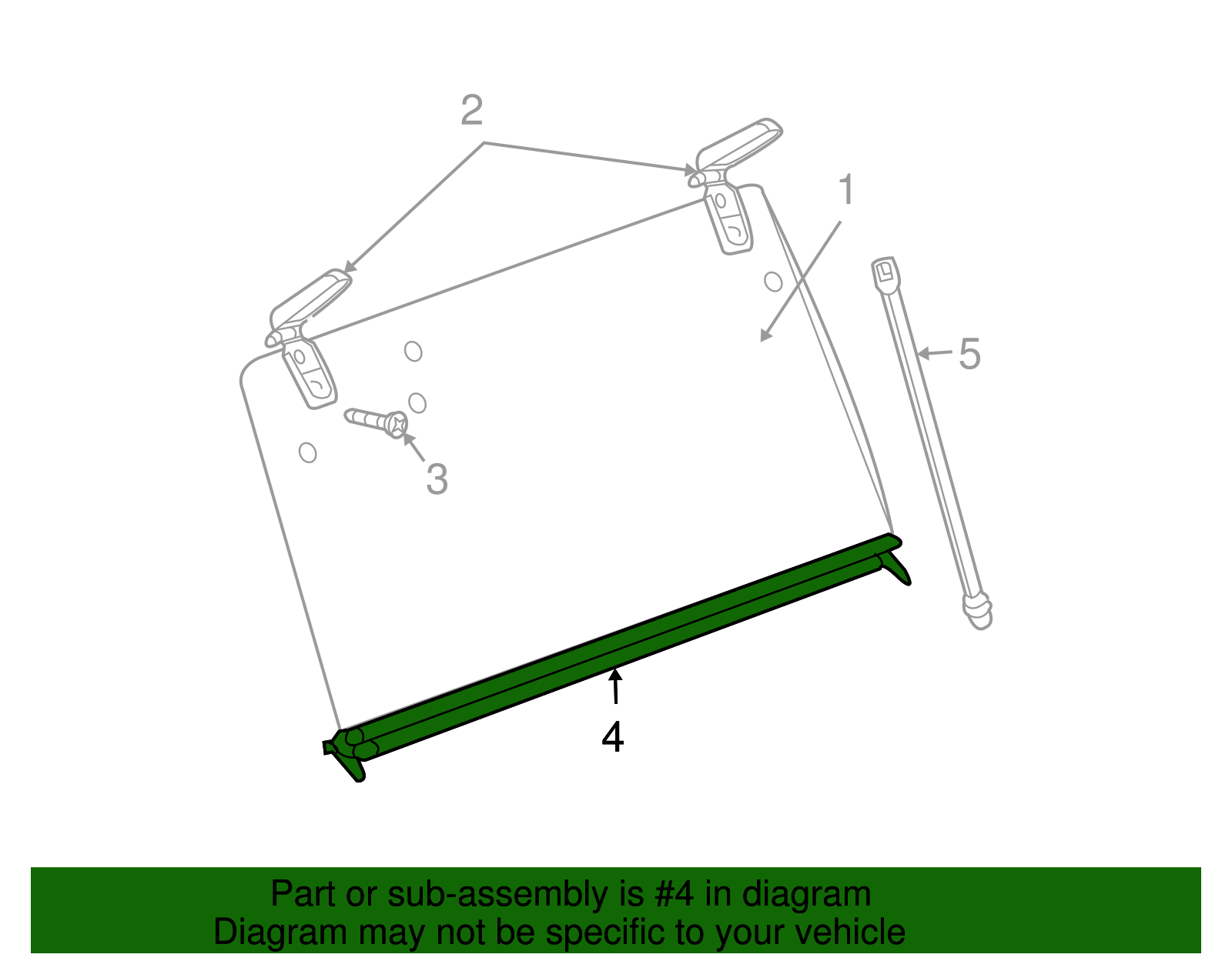 2007-2011 Jeep Wrangler Seal 55397042AE | Mopar Parts Canada