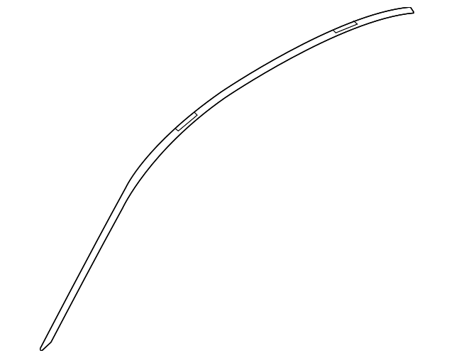 51137412657 - 2018-2019 BMW 640i xDrive Gran Turismo Roof Molding (51 ...