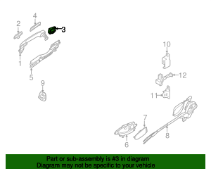2013-2020 Nissan Escutcheon 82646-3TA0B | Nissan Parts Plus