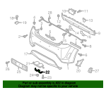 2013-2017 Hyundai Veloster Exhaust Tail Pipe Tip Clamp 86678-2V500 ...