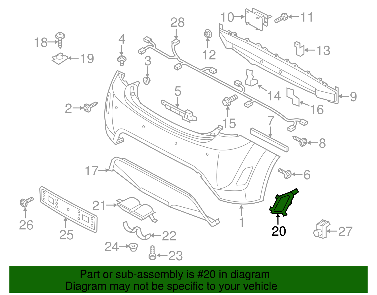 92405-2V100 - High-Quality Reflector Panel for 2012-2017 Hyundai ...