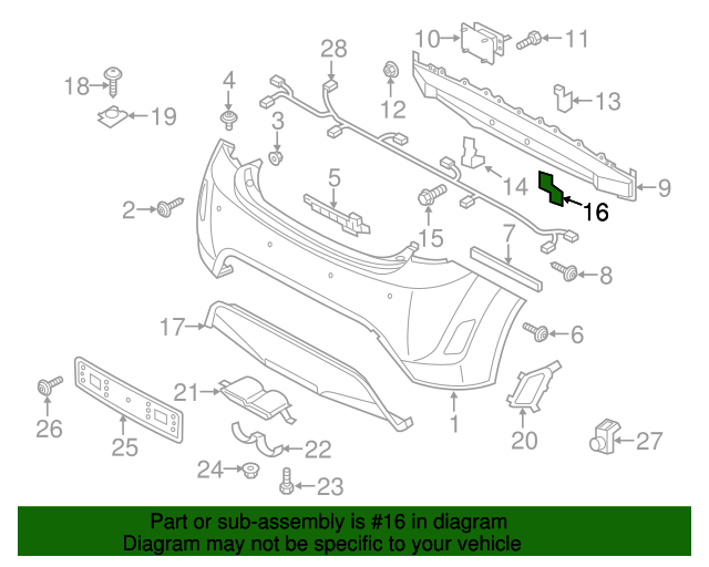 2012-2017 Hyundai Veloster Upper Bracket 86633-2V100 | OEM Parts Online