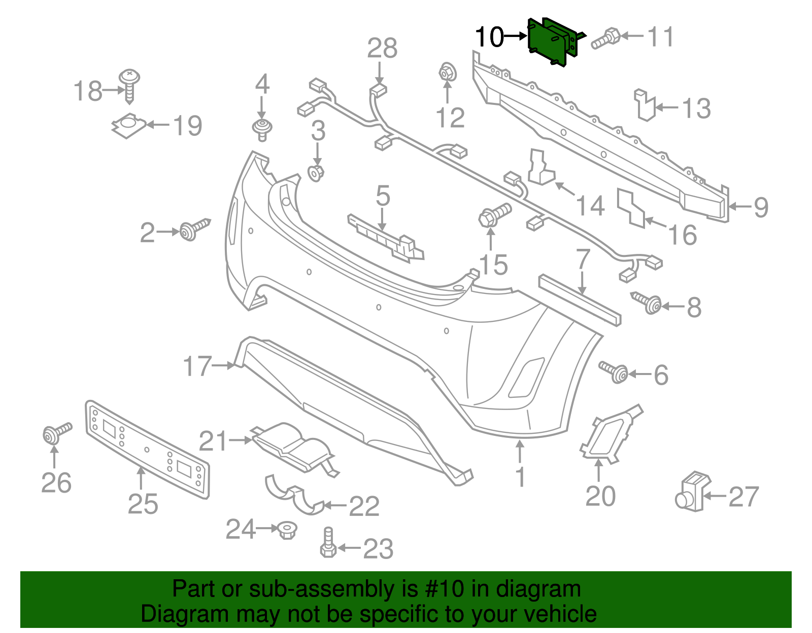2012-2017 Hyundai Veloster Mount Bracket 86641-2V100 | Hyundai ...