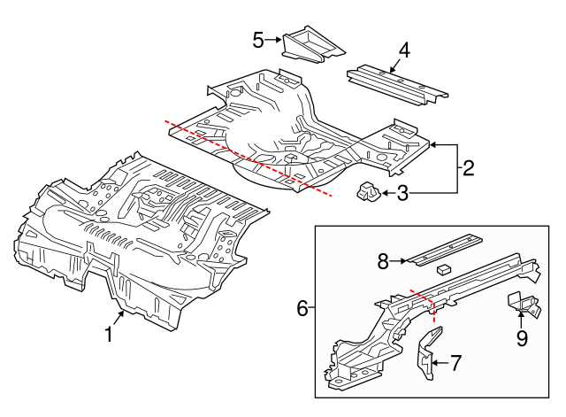 2010-2020 GM Rear Driver Side Wheelhouse Panel Gusset 23262139 | QuirkParts