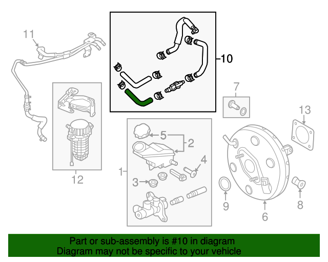 59120-C6000 - Vacuum Hose 2016-2018 Kia Sorento | Kia.Parts Store