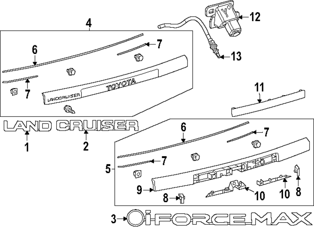 76816-60040 - 2024 Toyota Land Cruiser - Lower Molding | Nucar Toyota Parts
