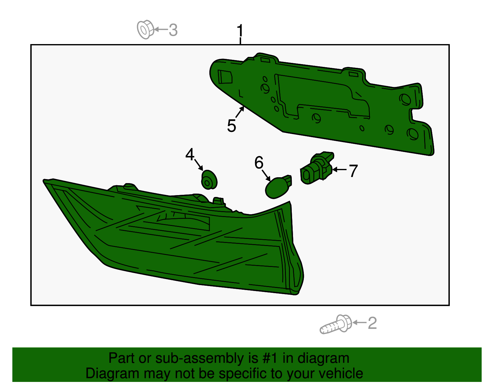34155-TLA-A01 - Backup Lamp Assembly 2017-2019 Honda CR-V | Honda Parts ...