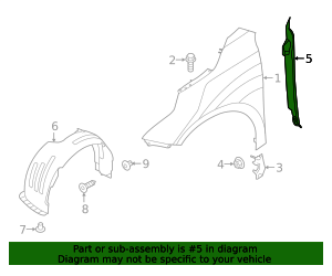 2019-2024 Kia Forte Rear Seal 84116-M7000 | World Kia Parts