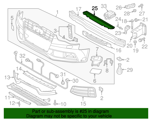 2013-2015 Audi RS5 Cover 8T0-807-217-D-01C | Audi USA Parts