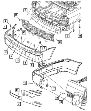 2005-2010 Mopar Fascia Support Bracket 4806374AA | Mopar eStore