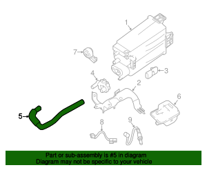 2018-2020 Nissan Rogue Vapor Hose 18791-7FH0A | QuirkParts