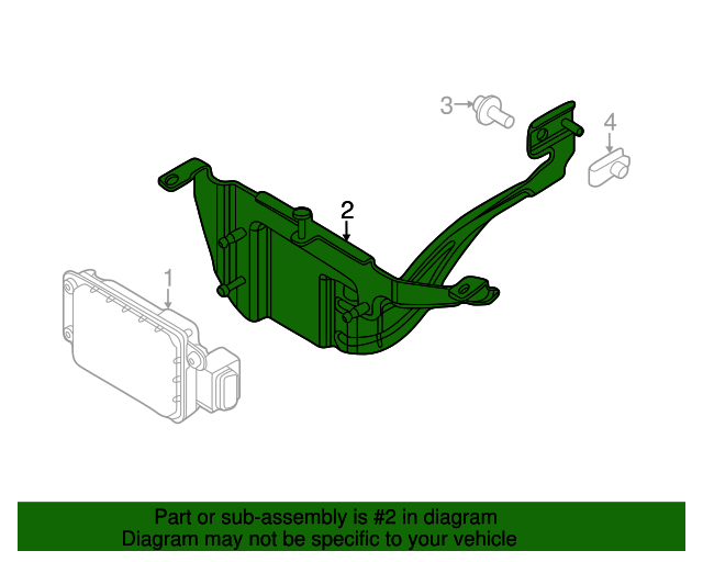 BB5Z-14C022-A - Ford Explorer | Sensor Mounting Bracket | w/ Adaptive ...